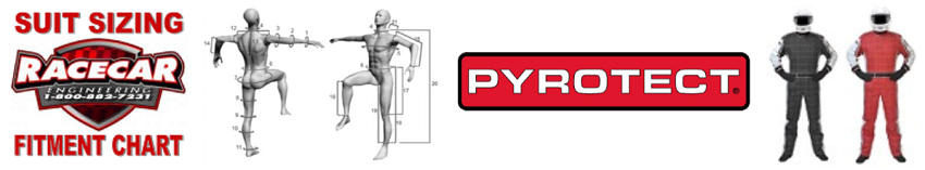 Tech-Racing Suits - Pyrotech Sizing Chart :: Racecar Engineering